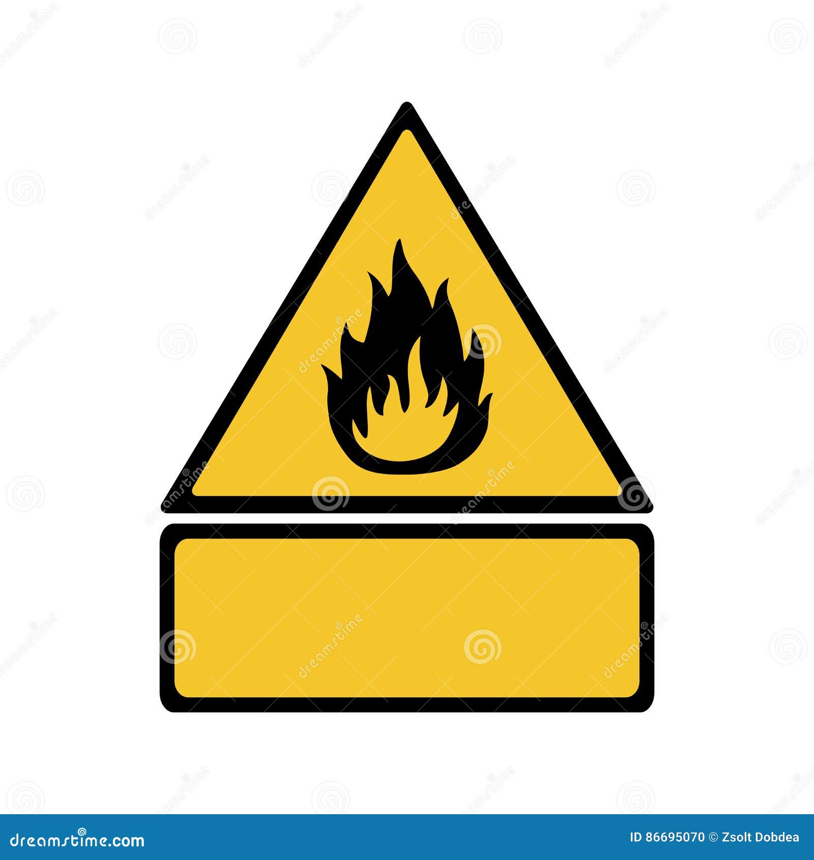 Flammable Material Sign Vector Design Stock Vector - Illustration of ...