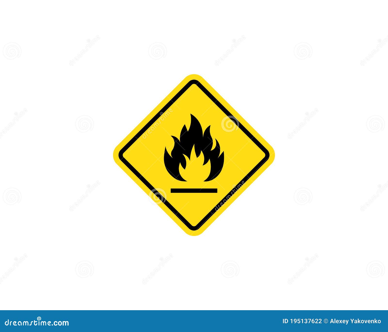 Inflammable Sign Vector Illust | CartoonDealer.com #4597231