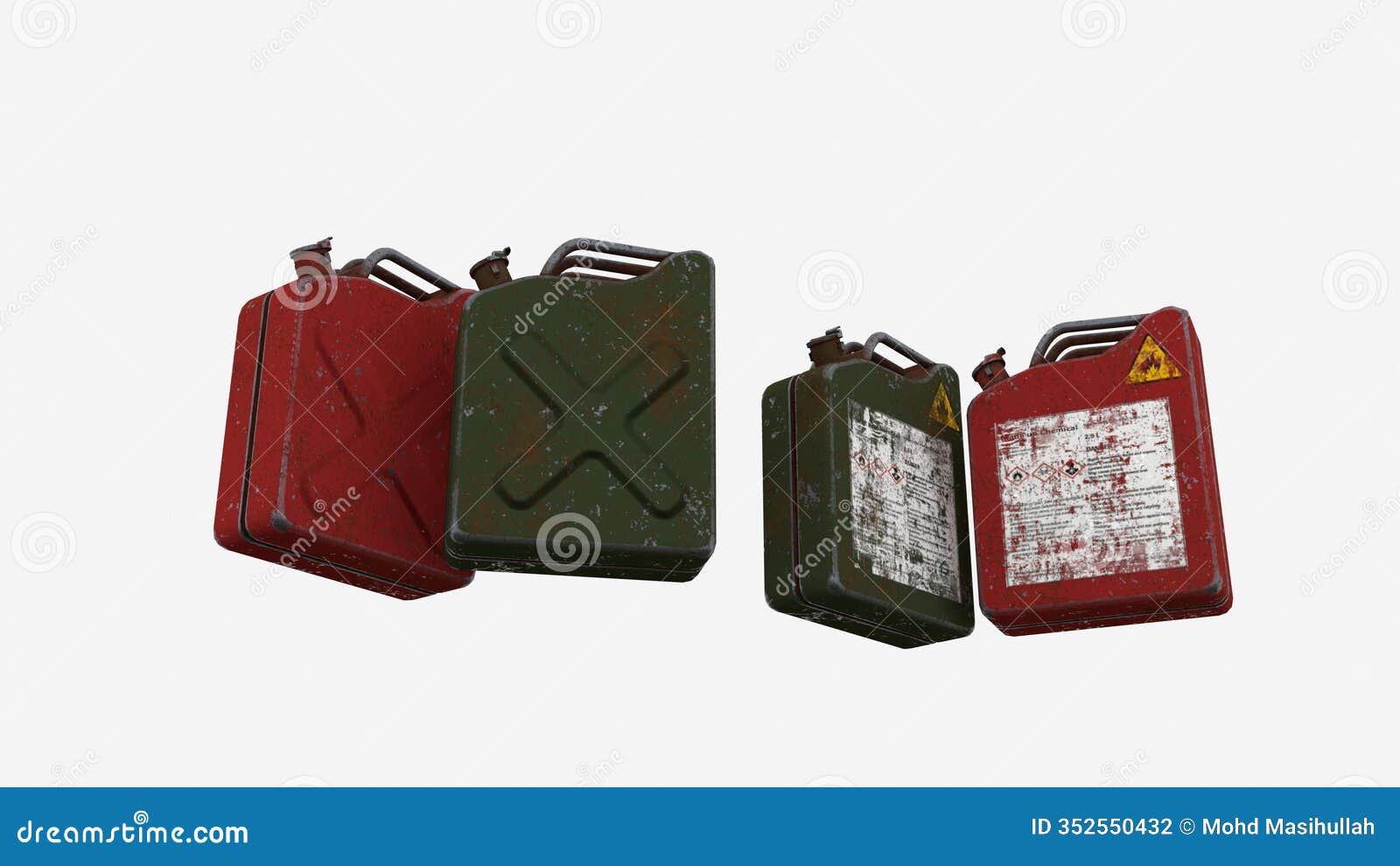 Flammable Oil Can on White Background Editorial Photography - Image of ...