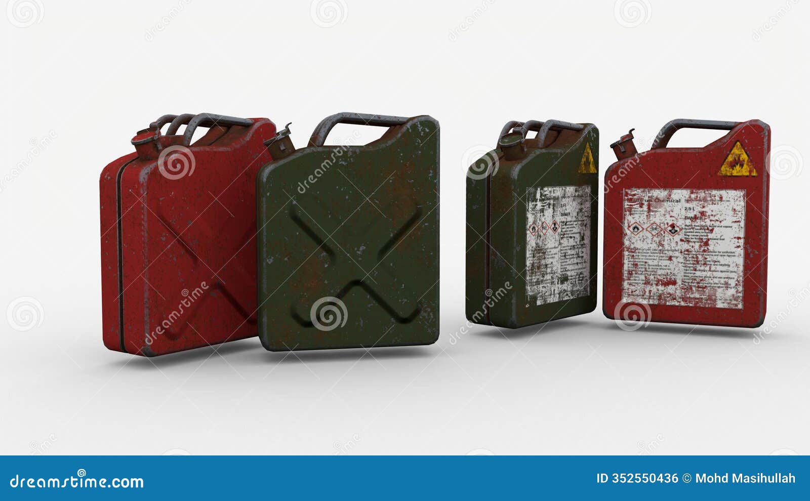 Flammable Oil Can on White Background Editorial Photo - Image of petrol ...