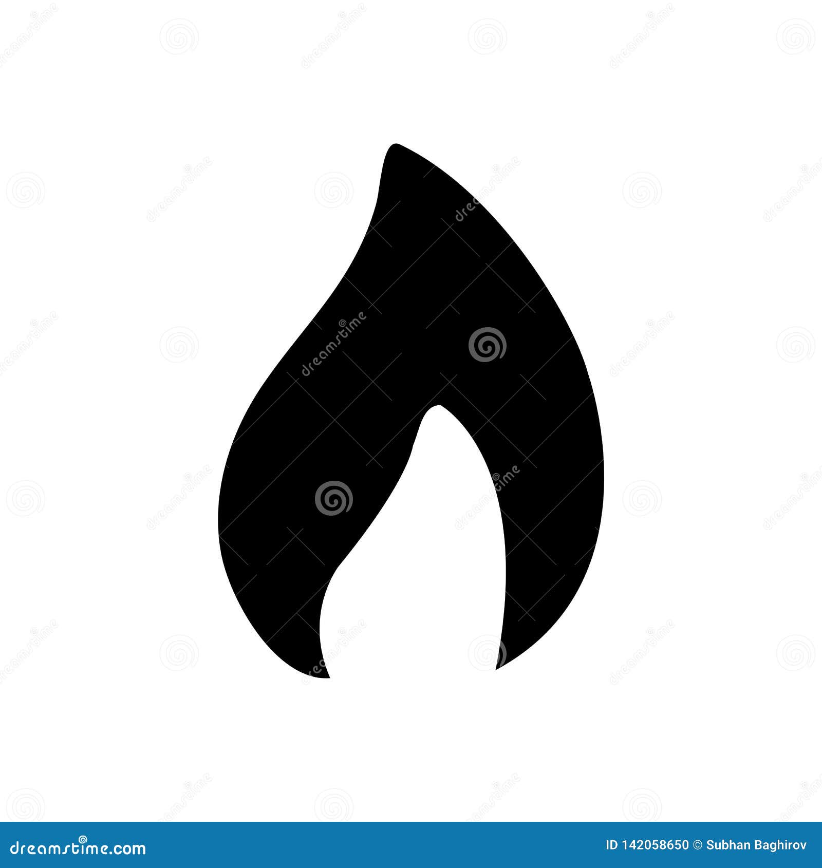 Flammable Packaging Symbol Simple Flat Style Icon Isolated Stock Vector ...