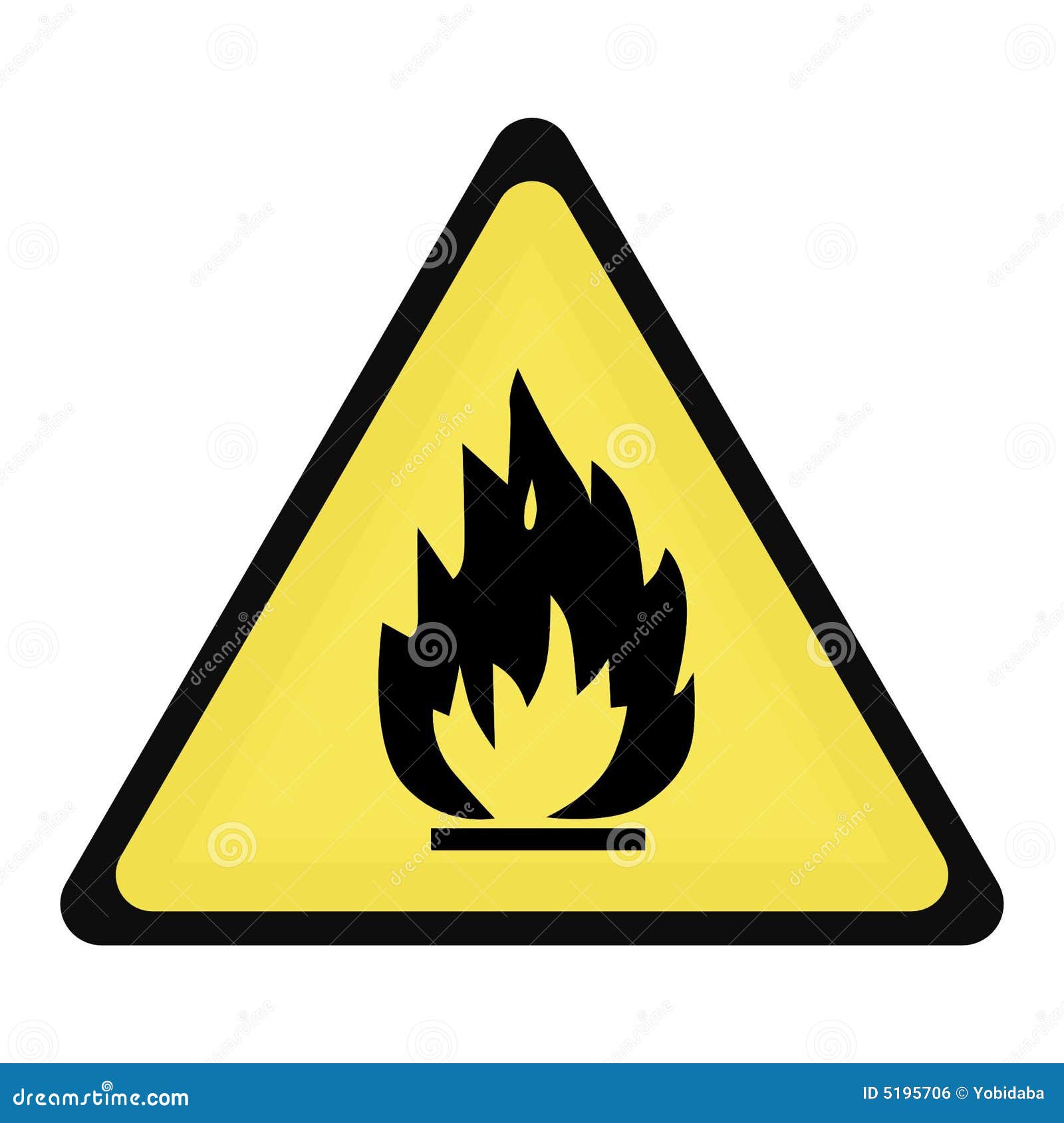 Flammable sign stock illustration. Illustration of industrial - 5195706