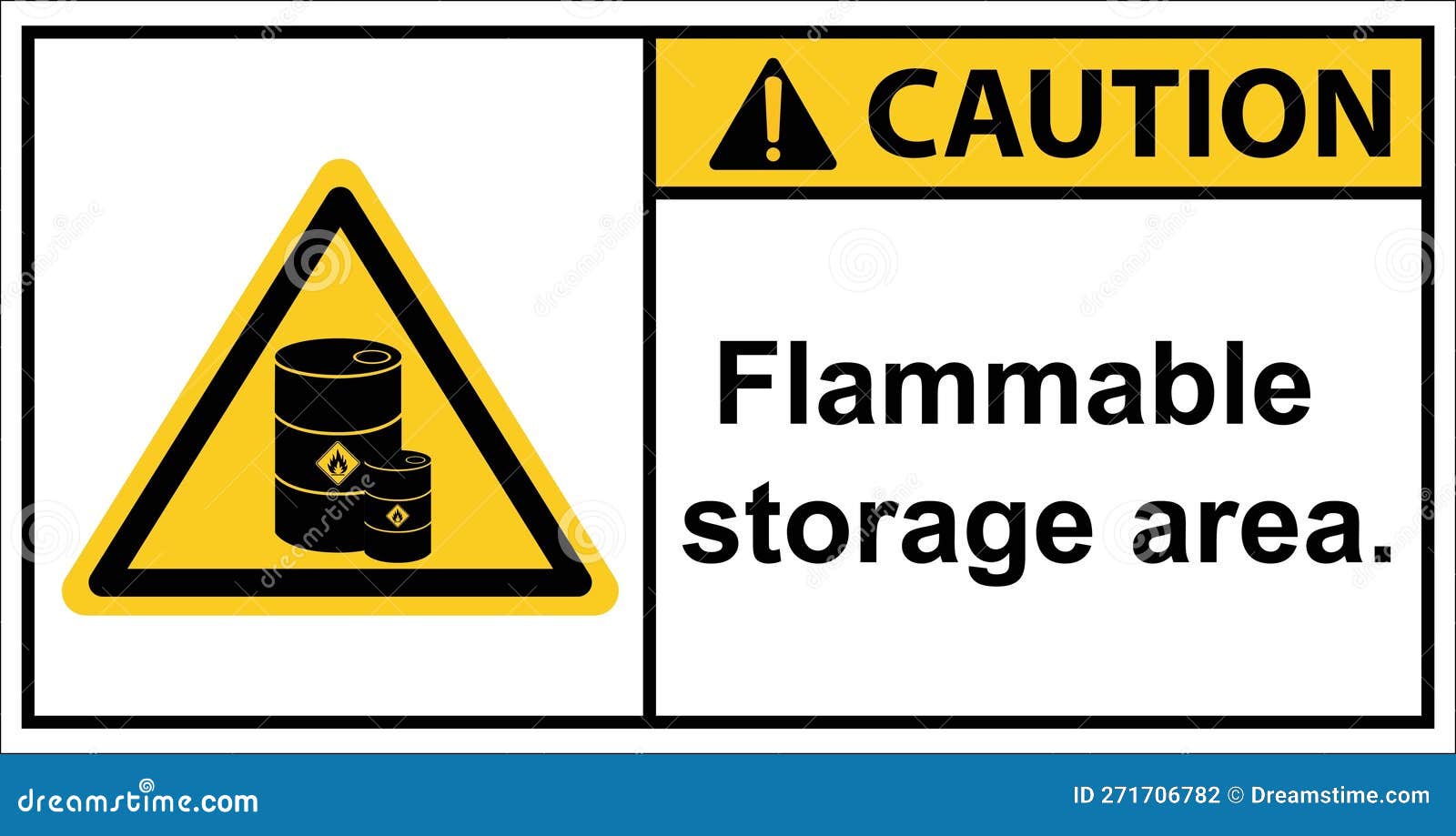 Flammable Storage Tanks, Flammable Storage Areas,sign Safety. Cartoon ...