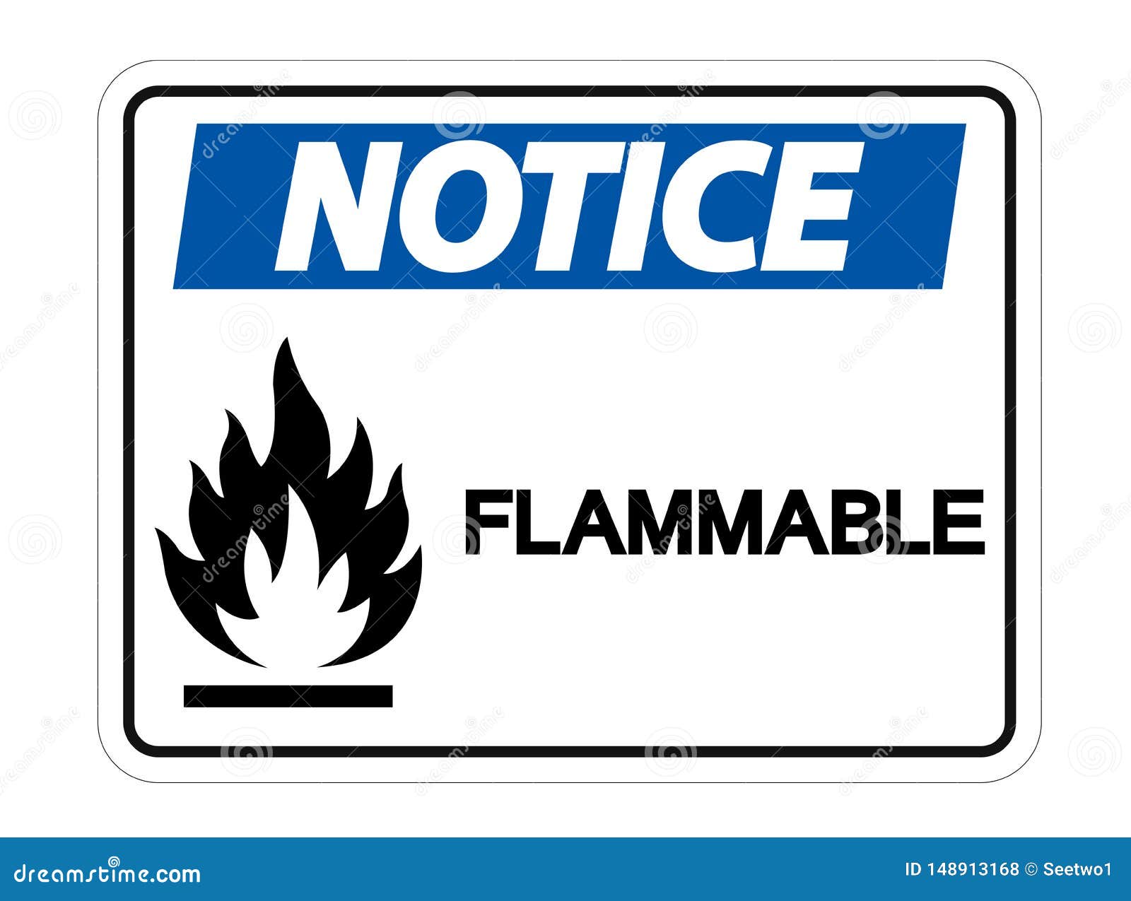 Flammable Flammable Symbol Sign Isolate on White Background,Vector ...