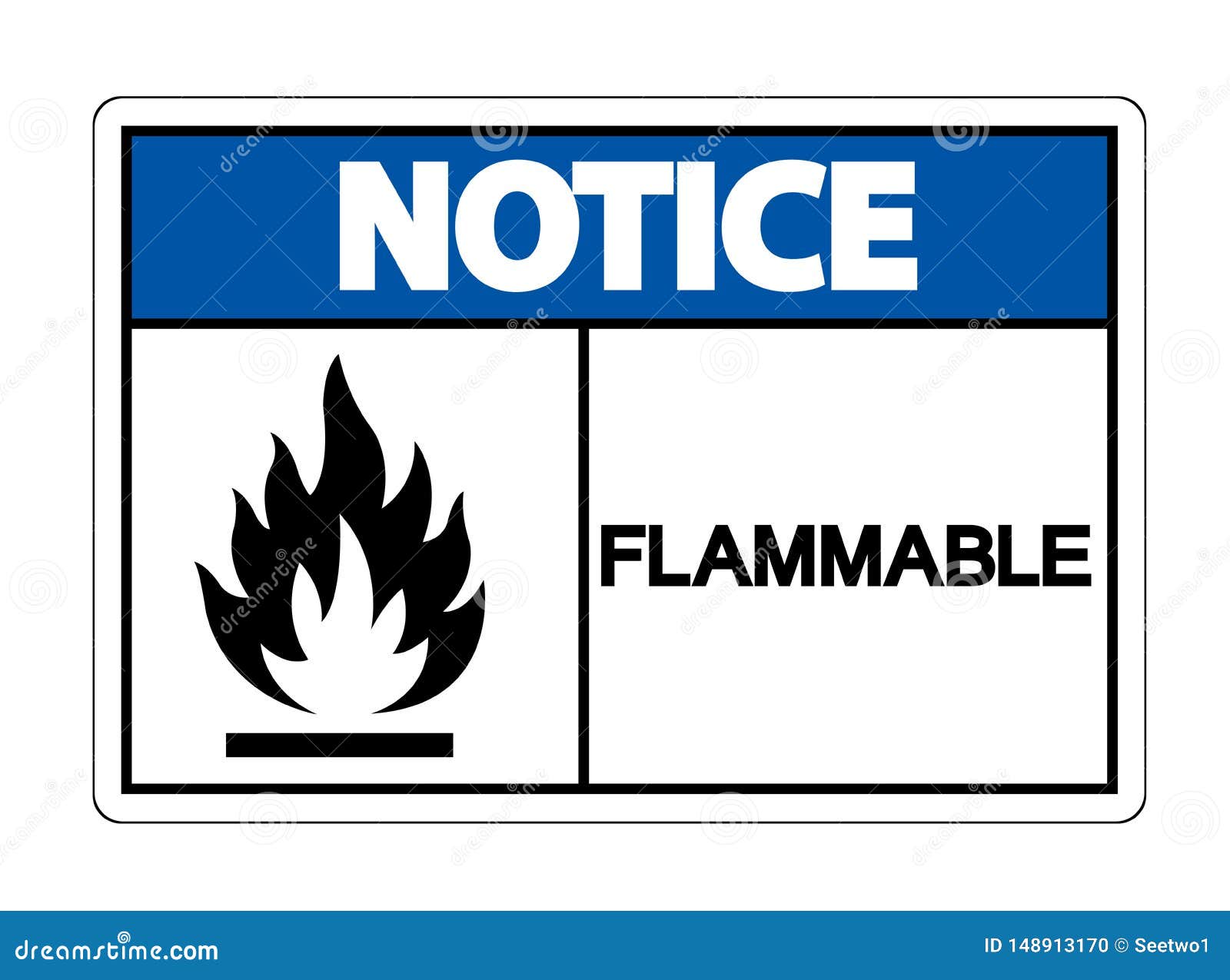 Flammable Flammable Symbol Sign Isolate on White Background,Vector ...