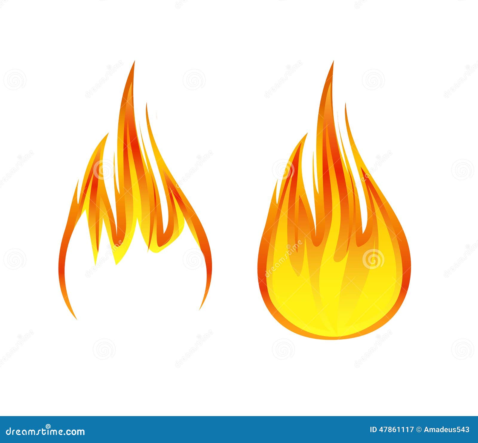 Flammasymbol Eller Symbolsillustration 1 Stock Illustrationer ...