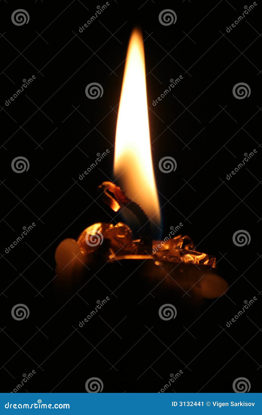 Flamme der Kerze stockbild. Bild von flamme, hoffnung - 3132441