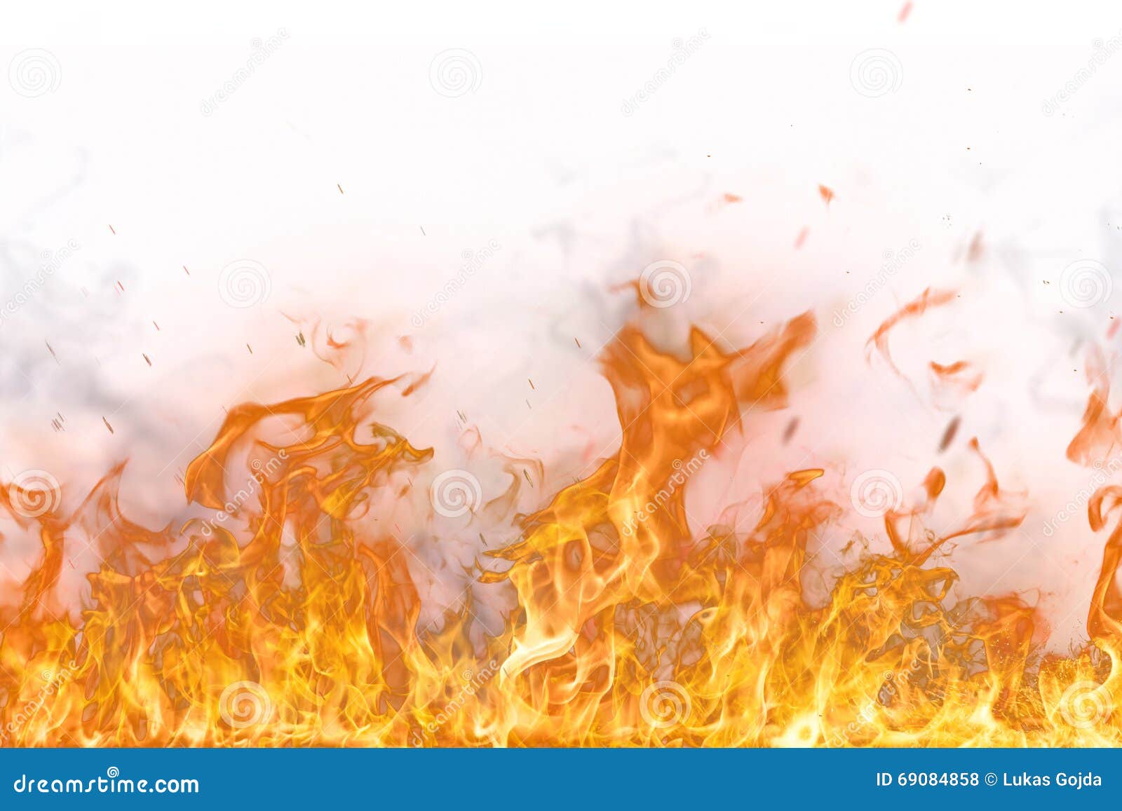 Flammes Du Feu Sur Le Fond Blanc Photo stock - Image du abstrait ...