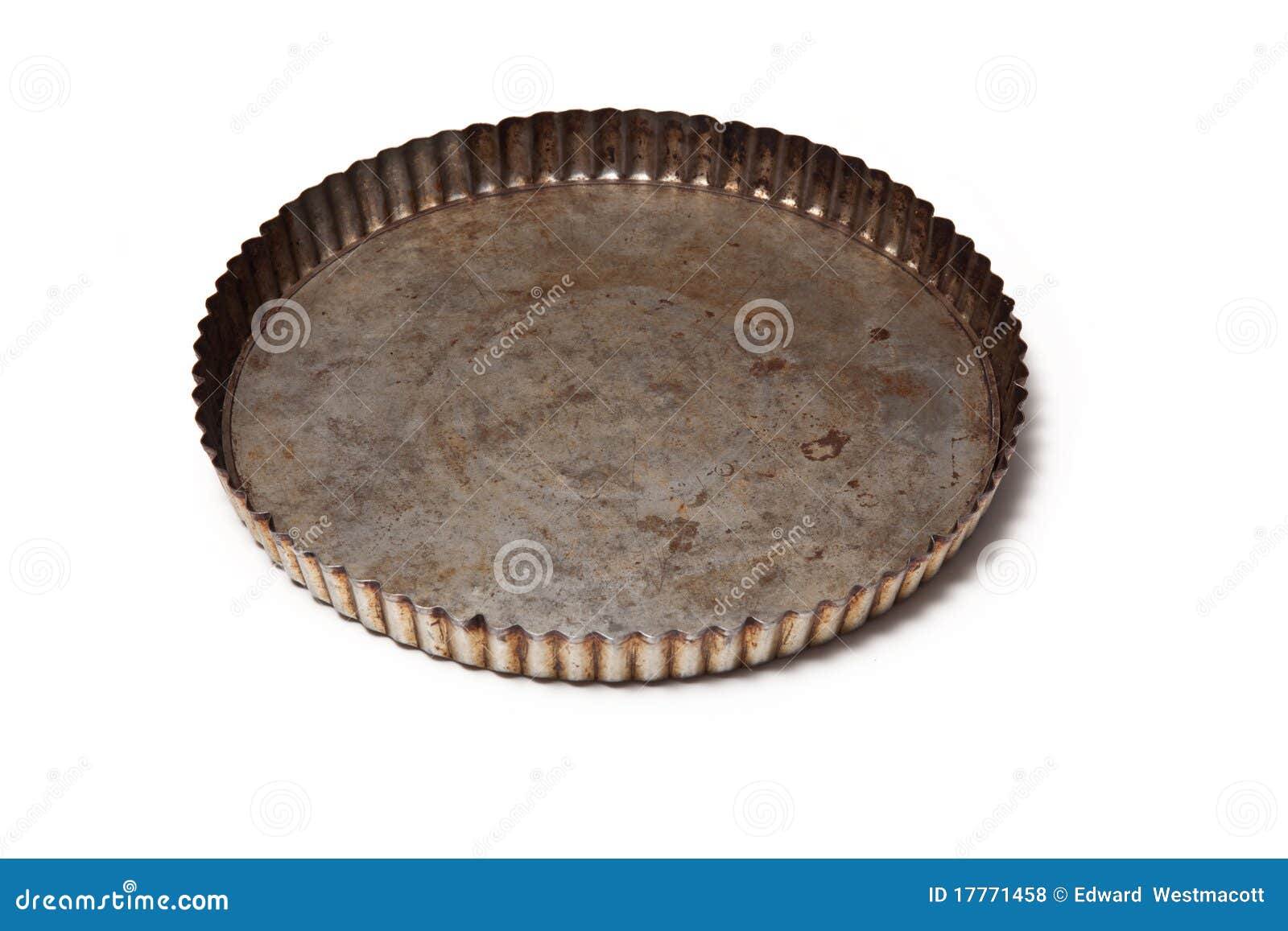 Flan baking tray stock photo. Image of edges, single - 17771458