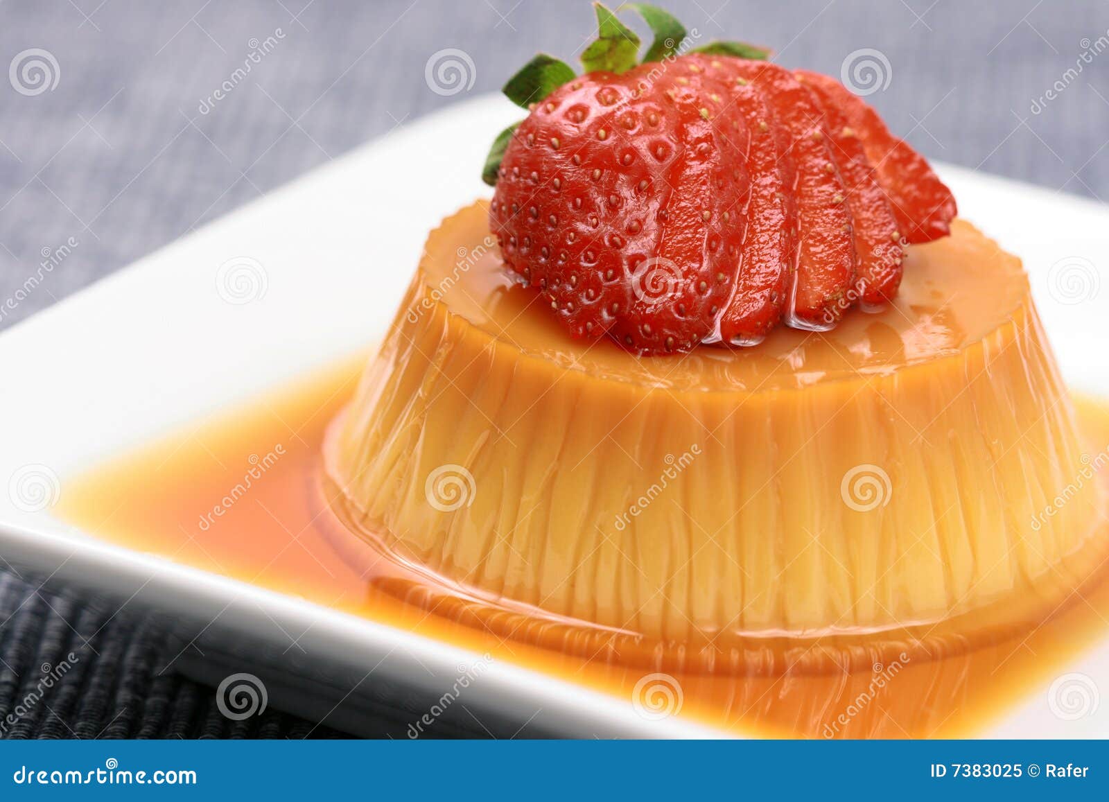 Flan dessert stock image. Image of dessert, edible, sweet - 7383025