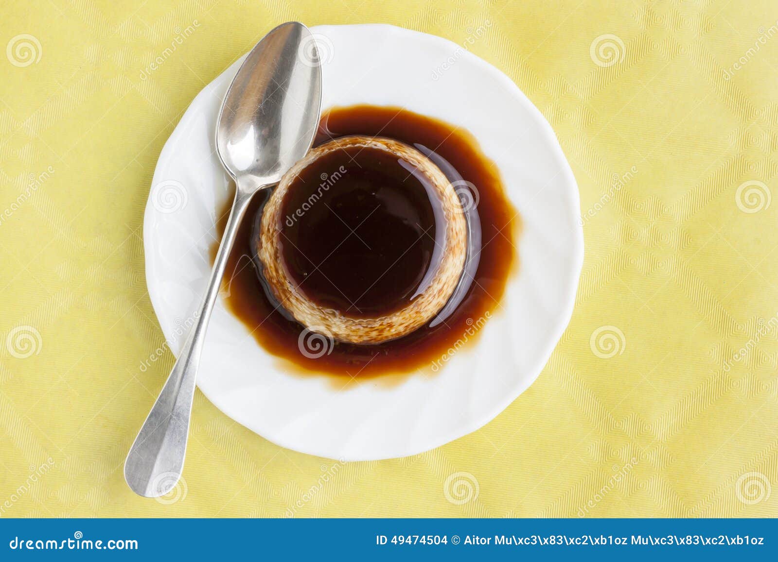 Flan dessert stock photo. Image of gourmet, vanilla, dish - 49474504