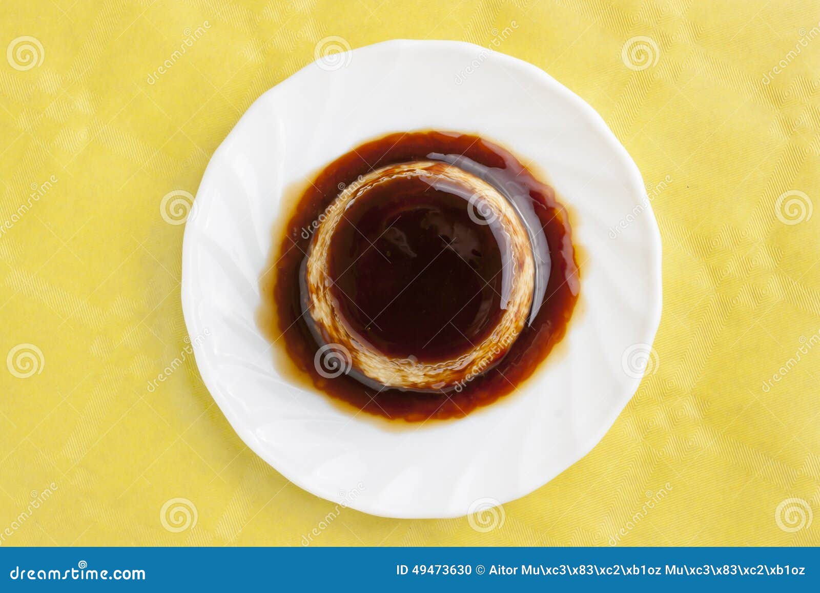 Flan with syrup stock photo. Image of soft, desserts - 49473630