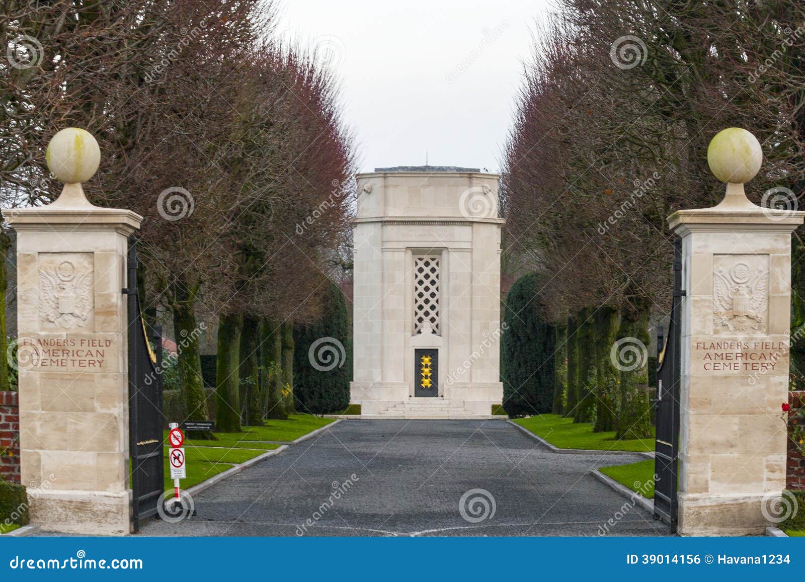 Flanders Field American Cemetery Waregem Belgium Stock Photo - Image of ...