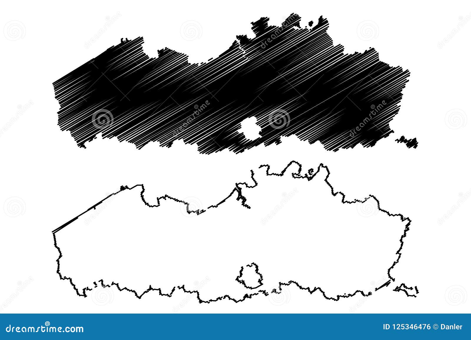 Flanders map vector stock vector. Illustration of geography - 125346476