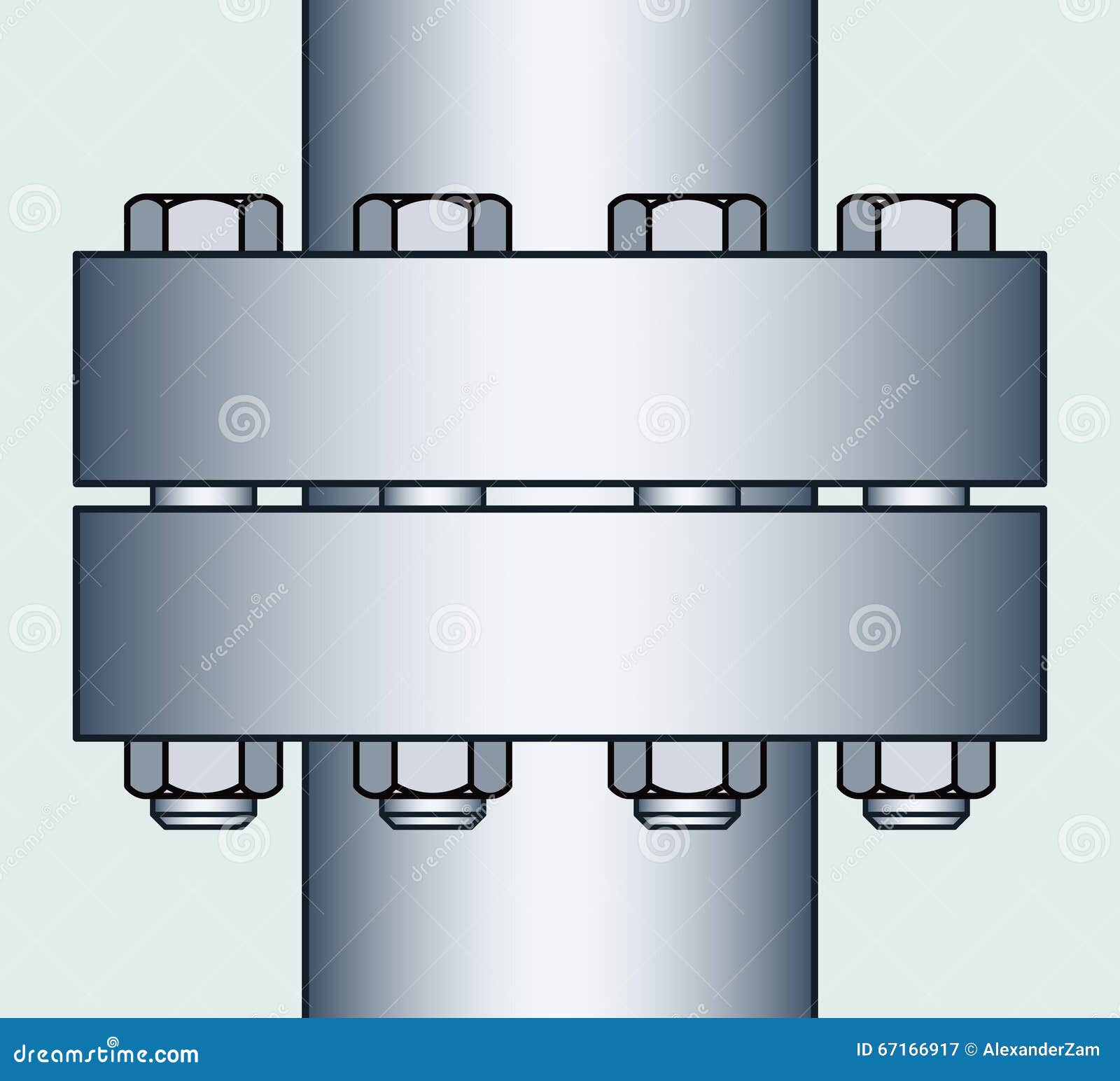 Flange connection stock vector. Illustration of appliance - 67166917