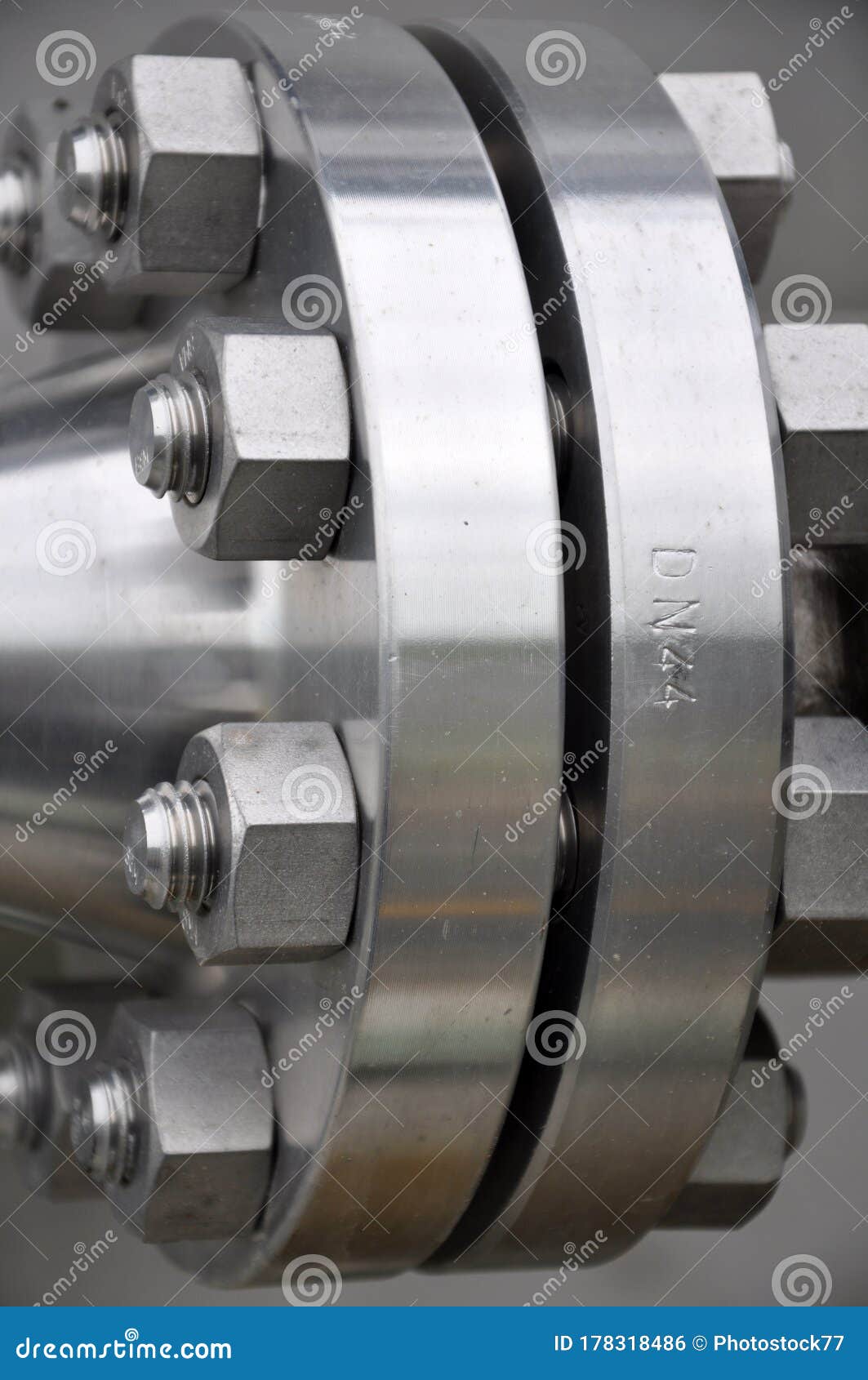 The Flanged Connection of Pipeline Stock Photo - Image of flange ...