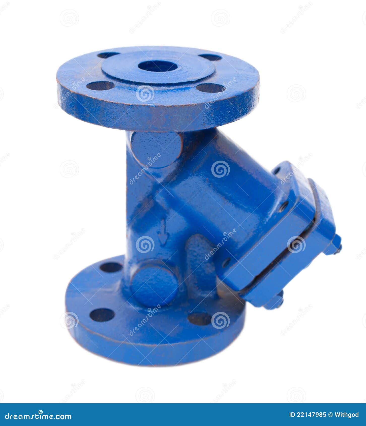 Flanged coarse filter stock image. Image of white, tool - 22147985