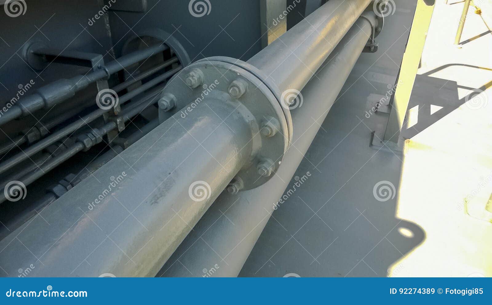 Flanged Connection On Pipe Royalty-Free Stock Image | CartoonDealer.com ...