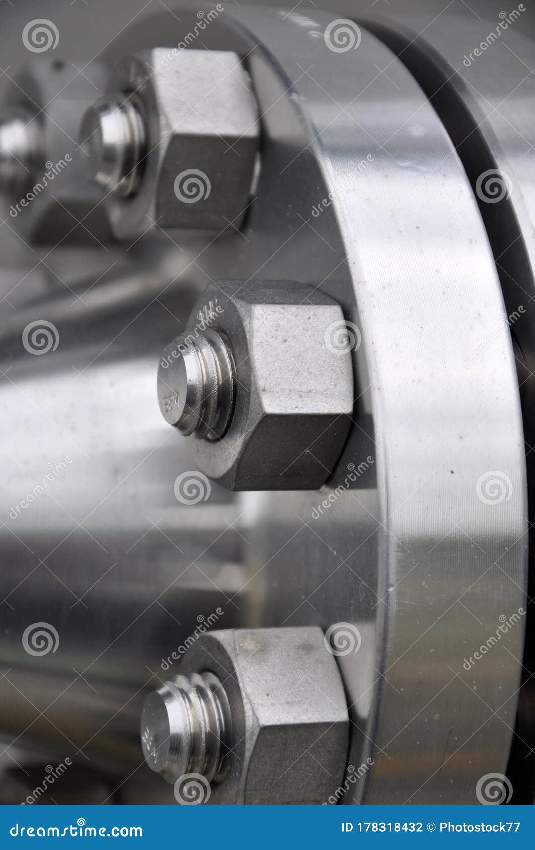 The Flanged Connection of Pipeline Stock Photo - Image of object ...