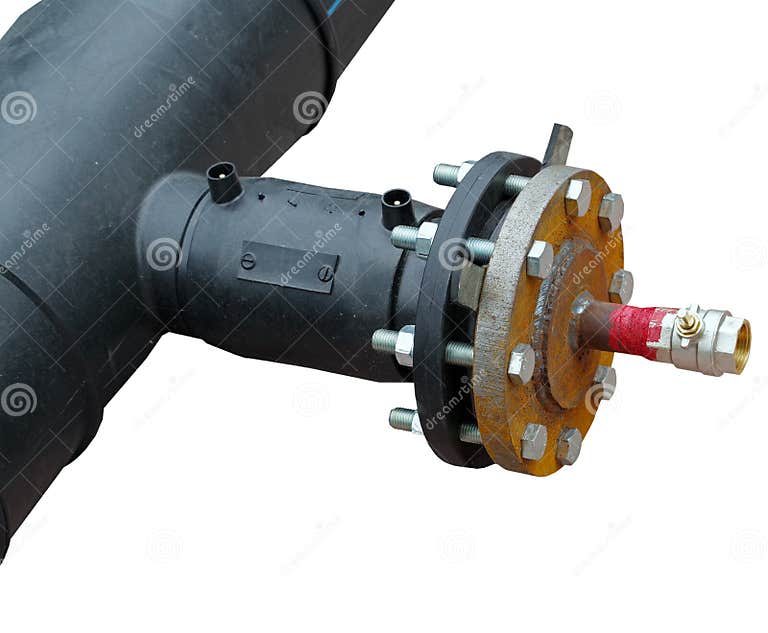 Flanges,pipe Connection with Flange Stock Photo - Image of plastic ...