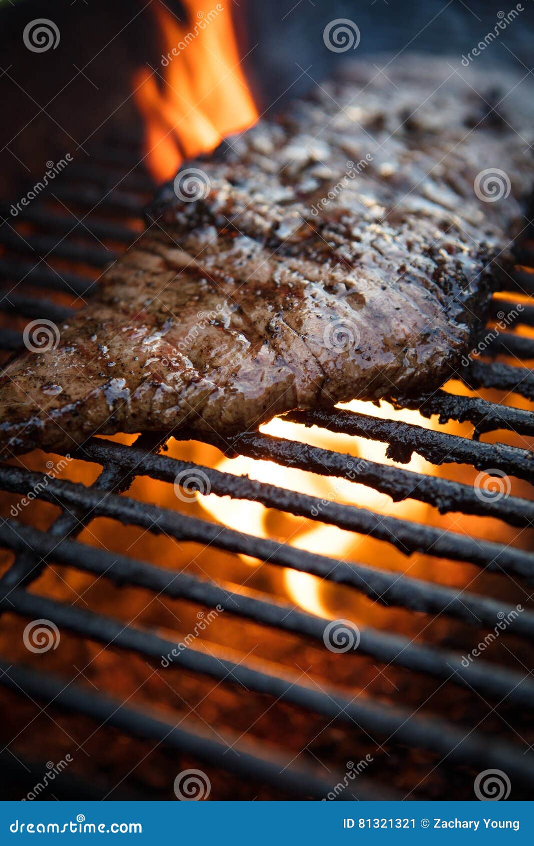 Flank Steak Griling stock image. Image of meal, cilantro - 81321321