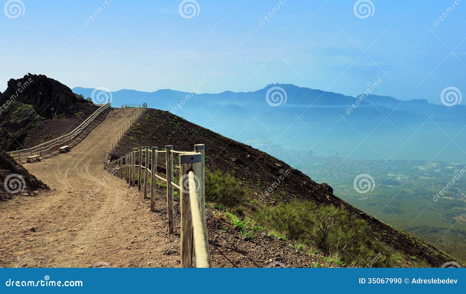 On Flank of Volcano Vesuvius Stock Photo - Image of geological ...