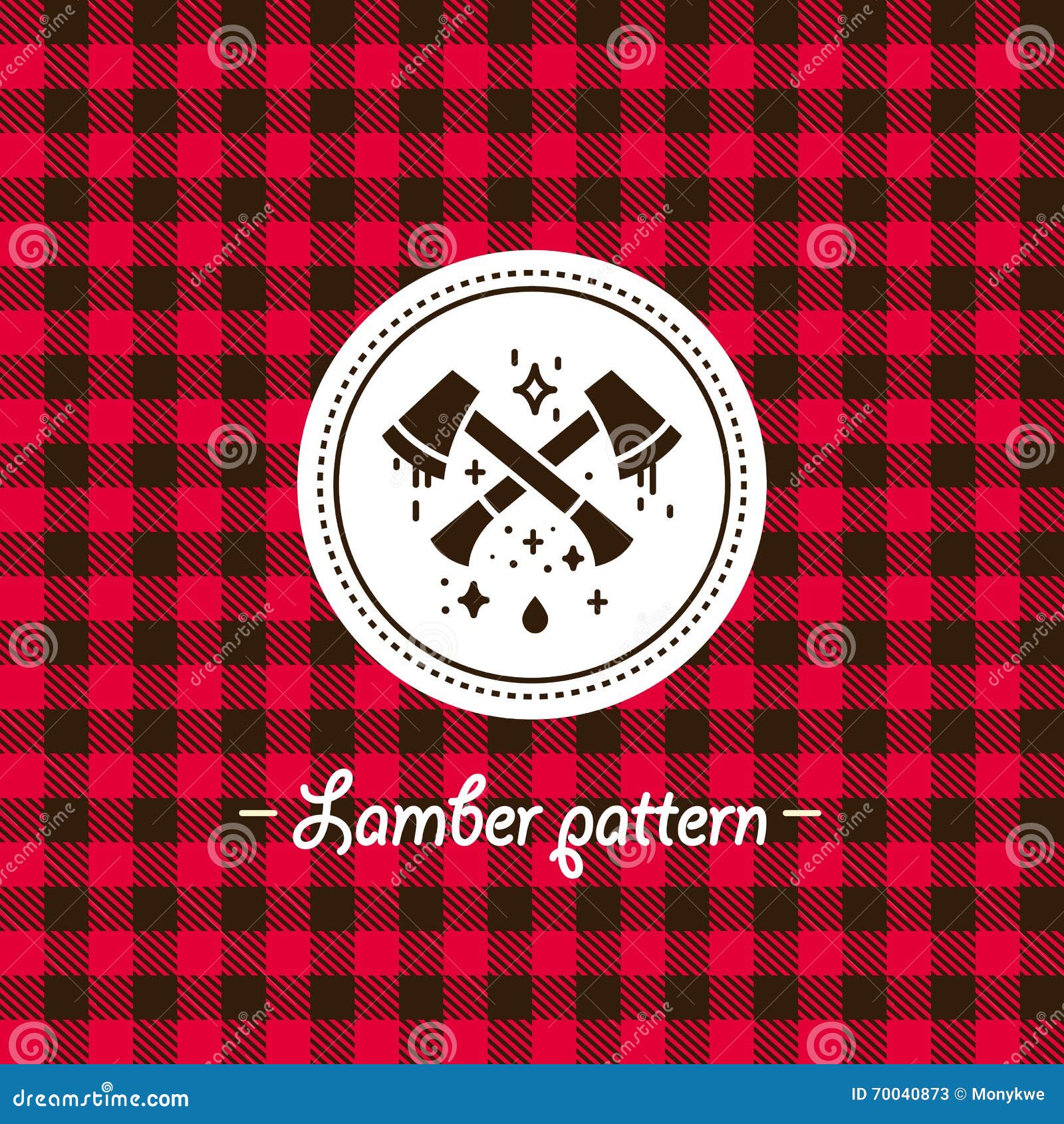 Flannel seamless pattern. stock vector. Illustration of hipster - 70040873