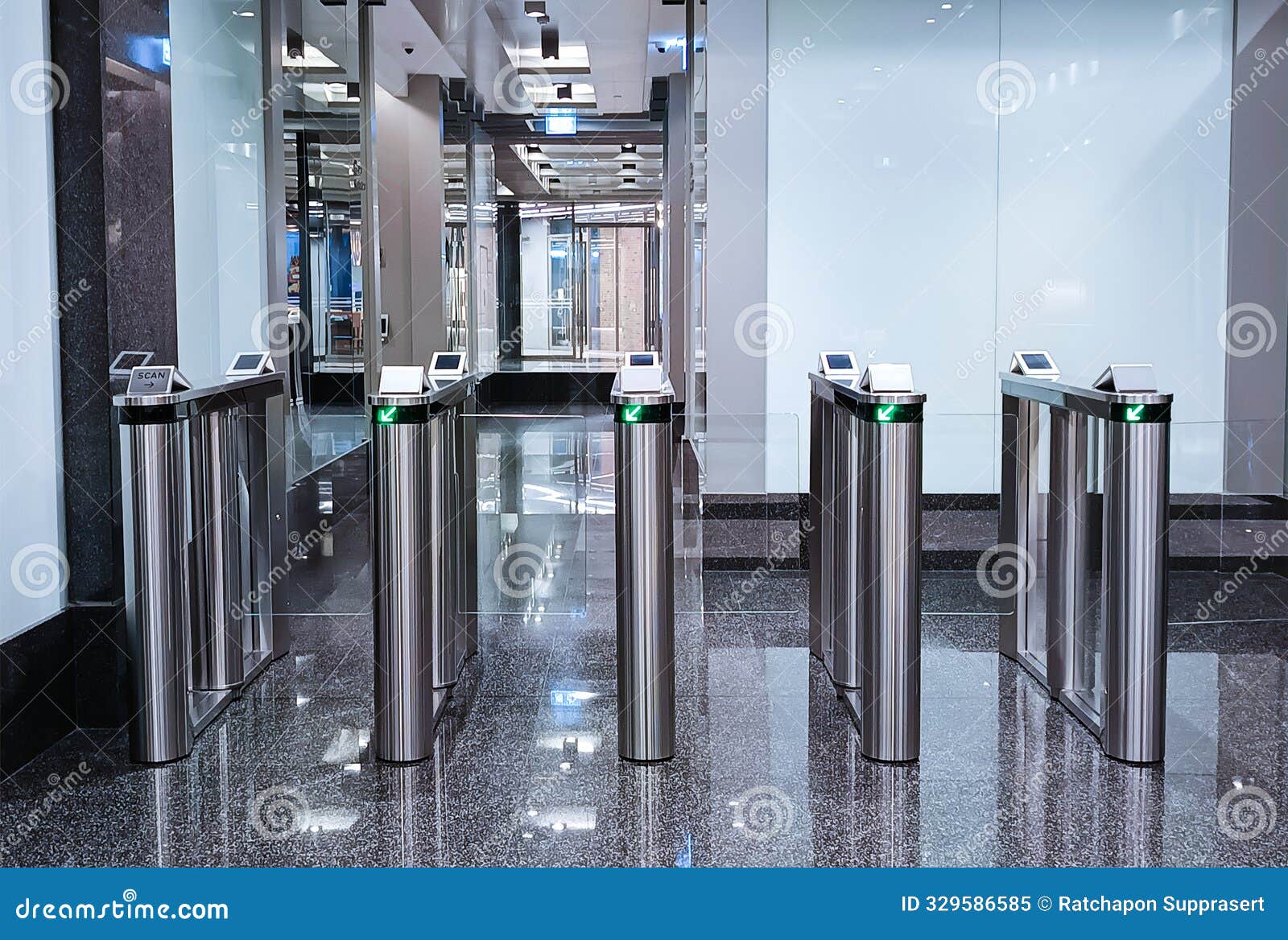 Flap Barrier Gate Building Entrance Stock Image - Image of hedge ...