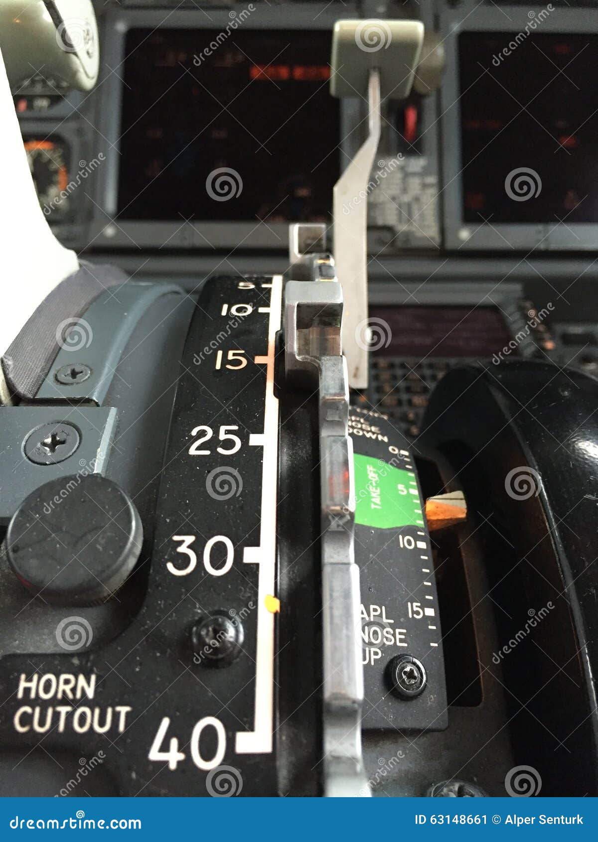 Flap lever stock image. Image of position, avition, aircraft - 63148661