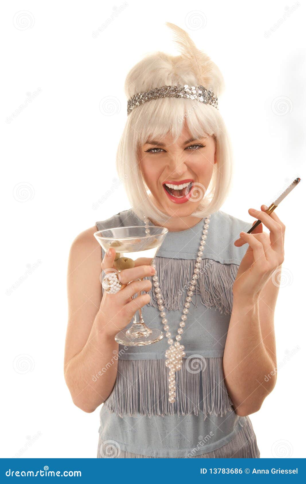 Flapper stock photo. Image of adult, girl, cigarette - 13783686