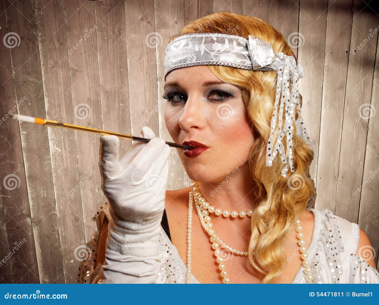 Flapper girl stock image. Image of girl, twenties, flapper - 54471811
