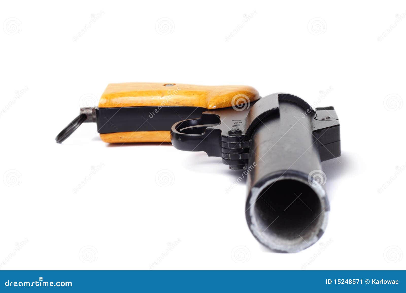 Flare gun stock image. Image of black, signal, steel - 15248571
