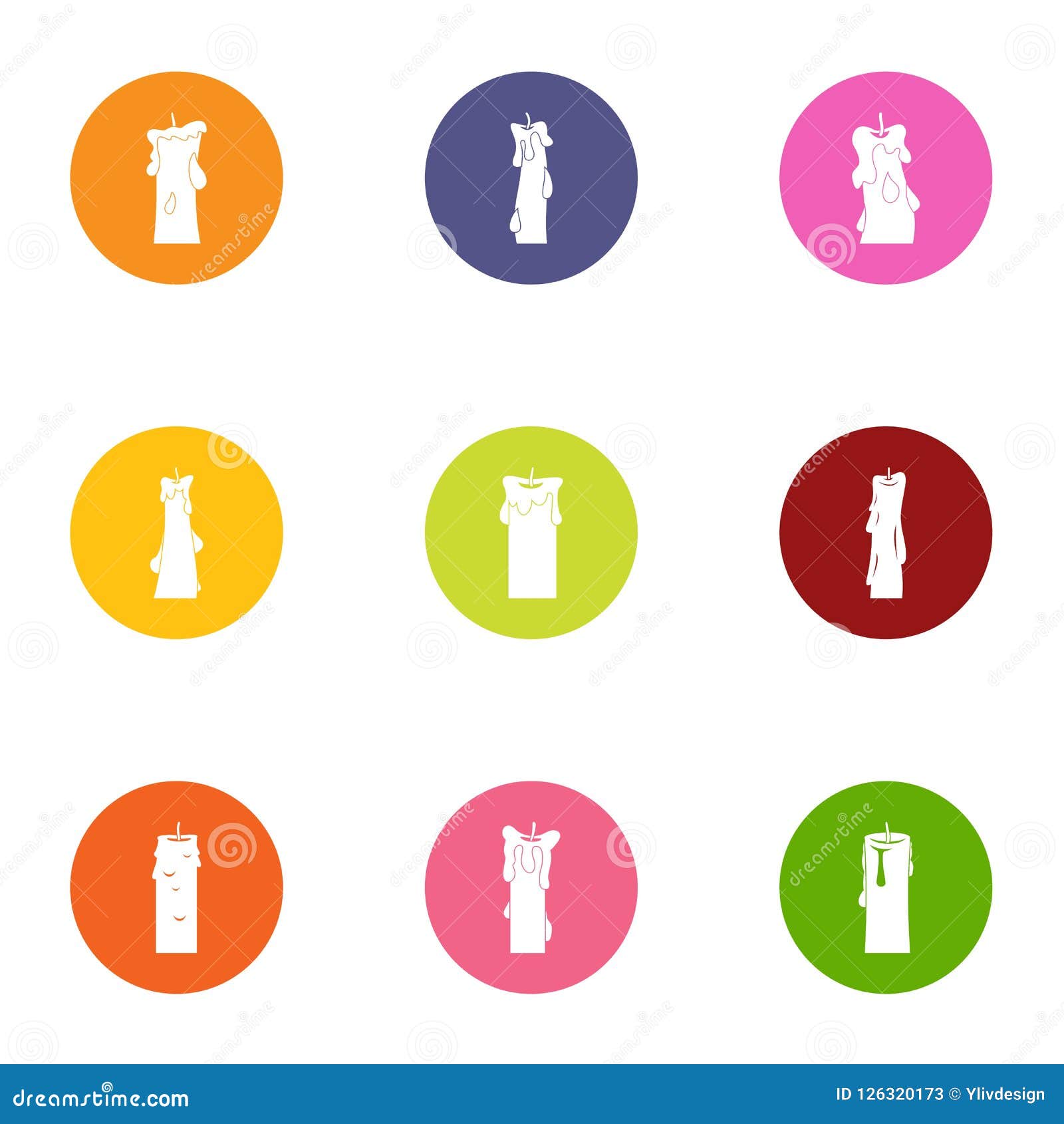 Flare Icons Set, Flat Style Stock Vector - Illustration of ecology ...