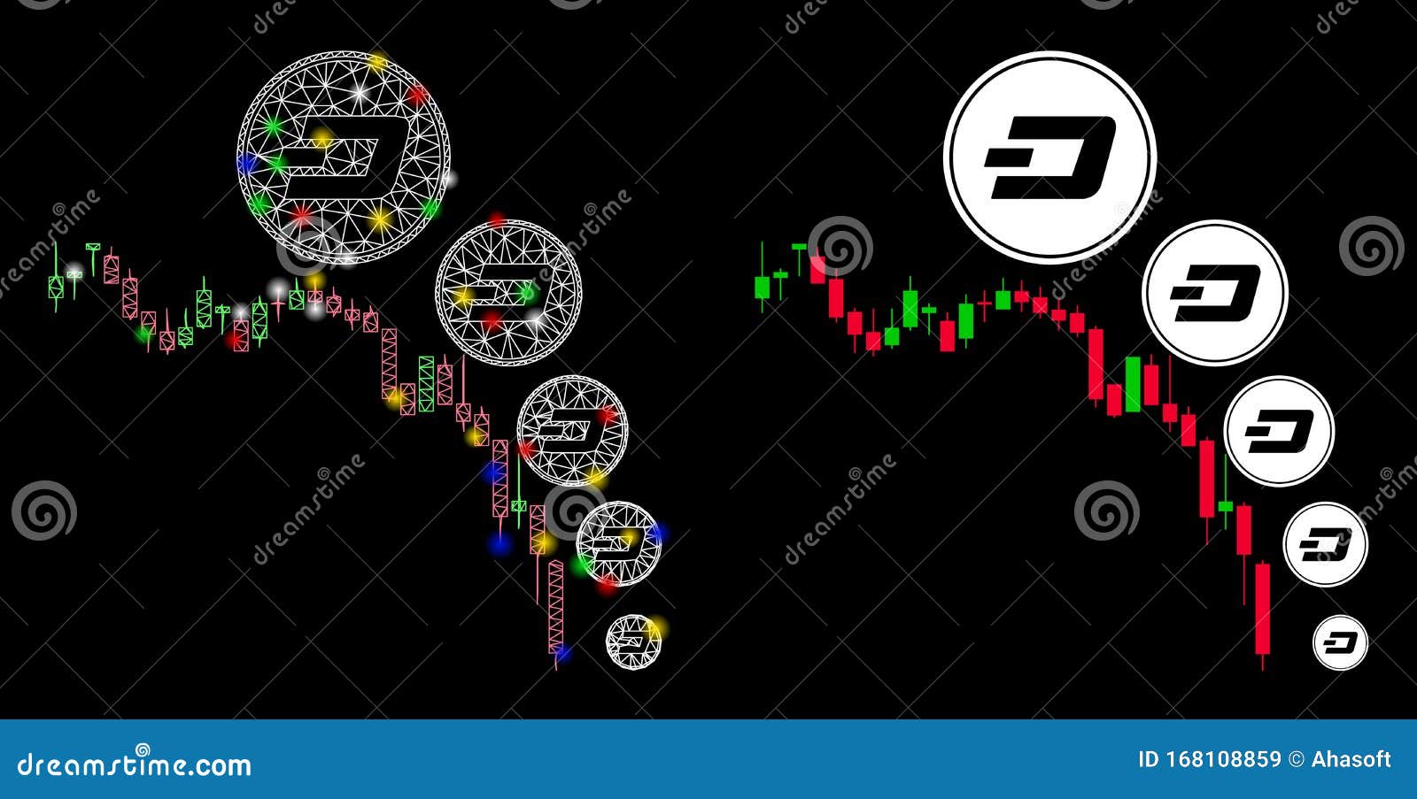 Flare Mesh Carcass Candlestick Chart Dashcoin Deflation Icon with Flare ... Flare Mesh Carcass Candlestick Chart Dashcoin Deflation Icon with Flare ...