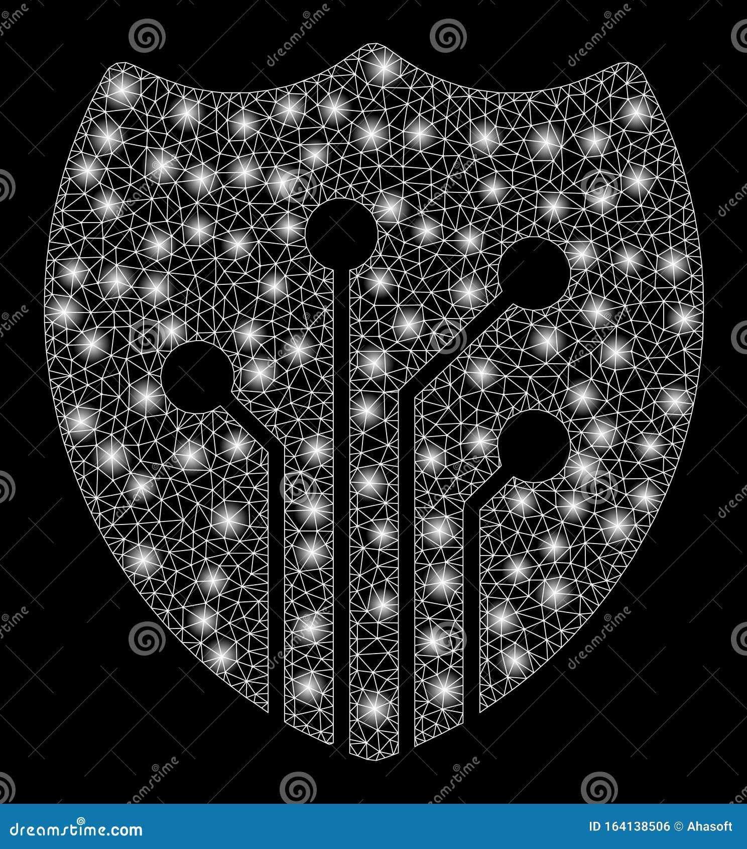 Flare Mesh Carcass Electronic Shield with Flare Spots Stock ...