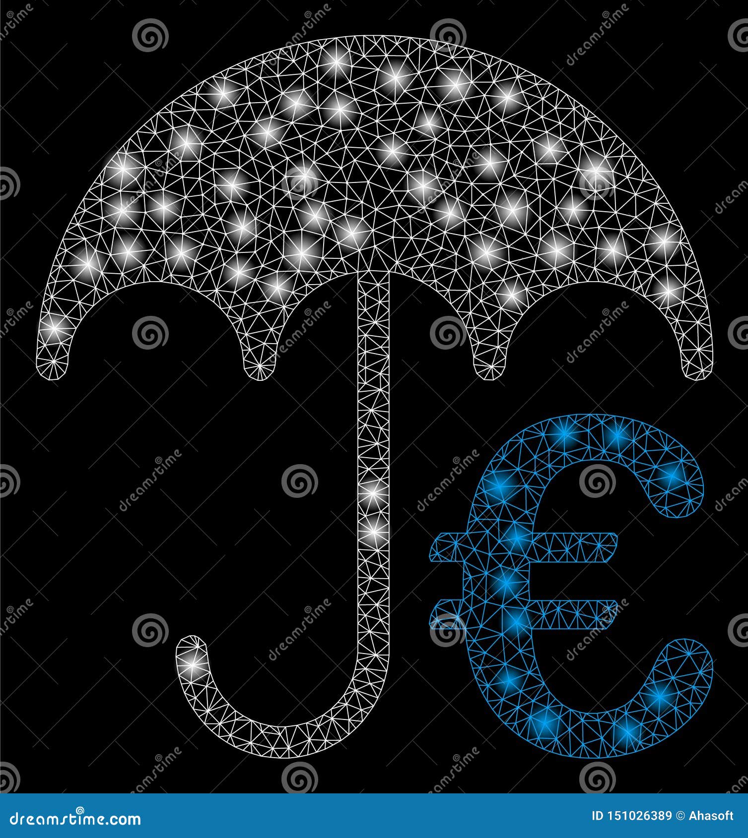 Flare Mesh Carcass Euro Umbrella with Flare Spots Stock Vector ... Flare Mesh Carcass Euro Umbrella with Flare Spots Stock Vector ...