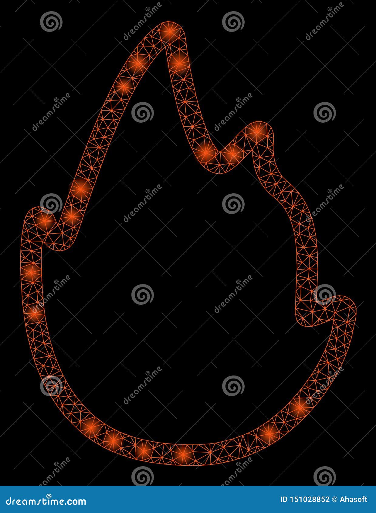 Flare Mesh Carcass Fire Contour with Flare Spots Stock Vector ... Flare Mesh Carcass Fire Contour with Flare Spots Stock Vector ...