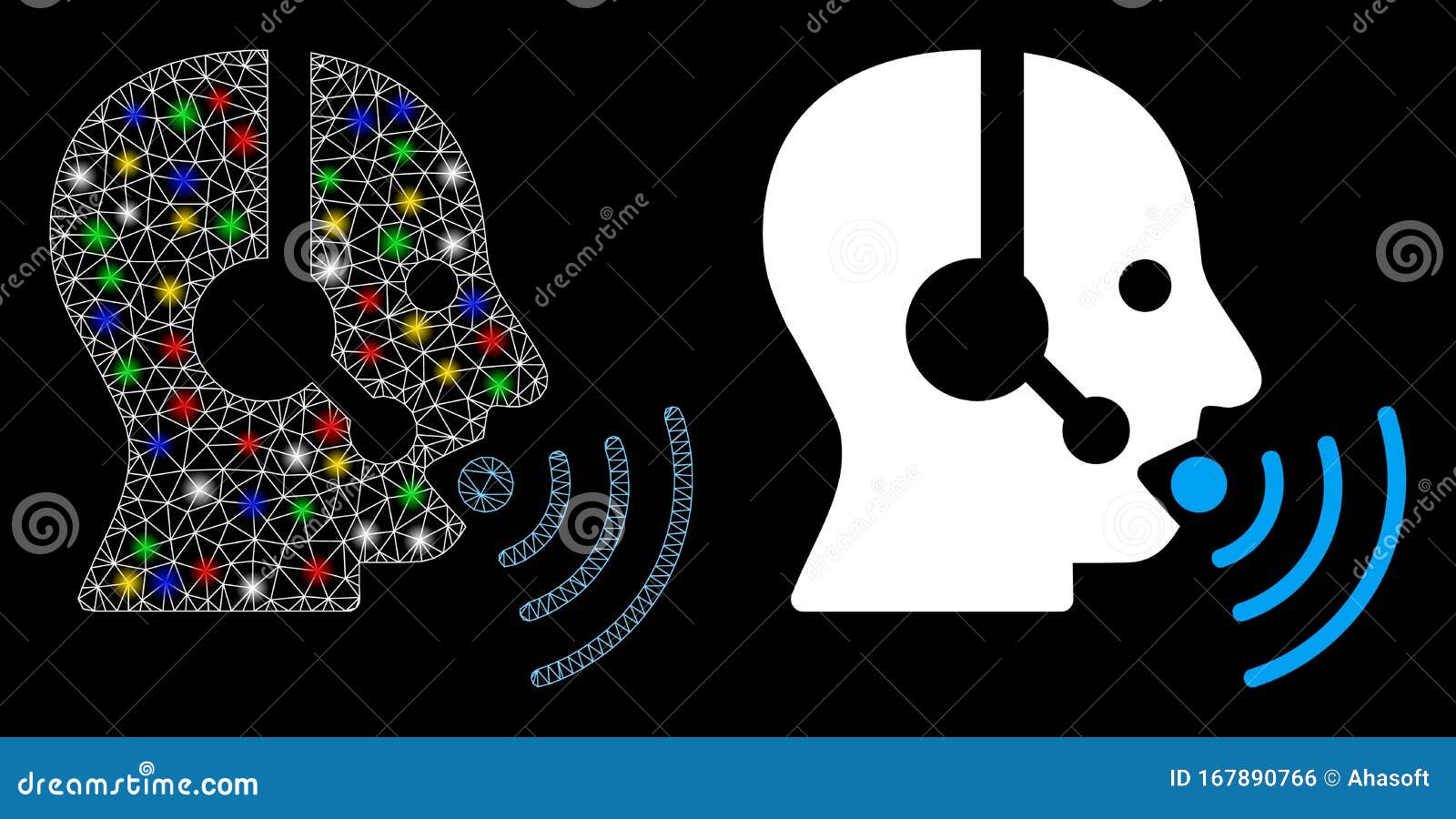 Flare Mesh Carcass Operator Talking Sound Waves Icon with Flare Spots ... Flare Mesh Carcass Operator Talking Sound Waves Icon with Flare Spots ...