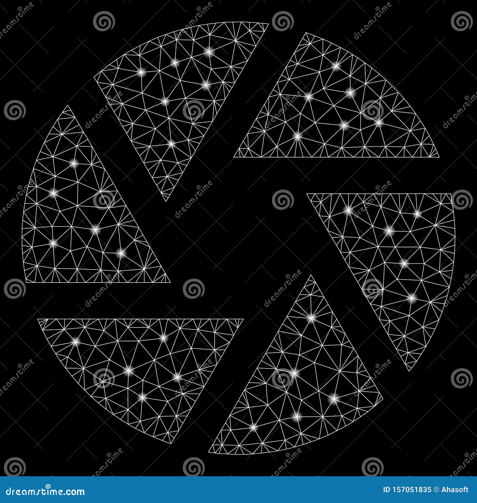 Flare Mesh Carcass Shutter with Flare Spots Stock Vector - Illustration ...