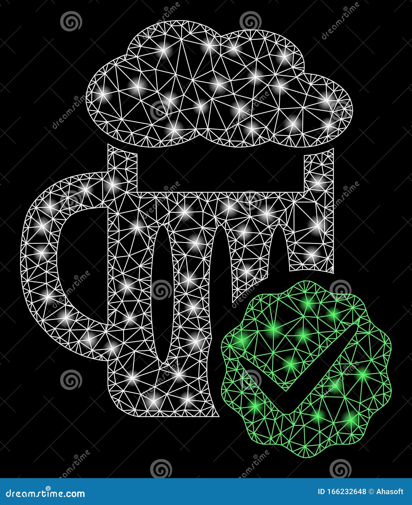 Flare Mesh 2D Best Beer with Flare Spots Stock Vector - Illustration of ...