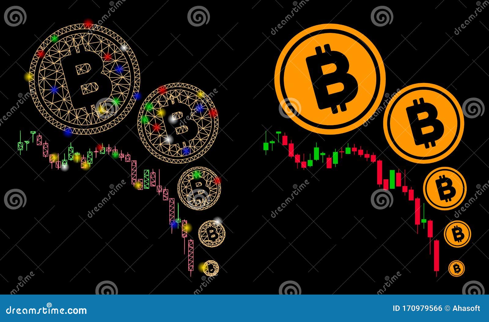 Flare Mesh 2D Bitcoin Deflation Chart Icon with Flare Spots Stock ... Flare Mesh 2D Bitcoin Deflation Chart Icon with Flare Spots Stock ...