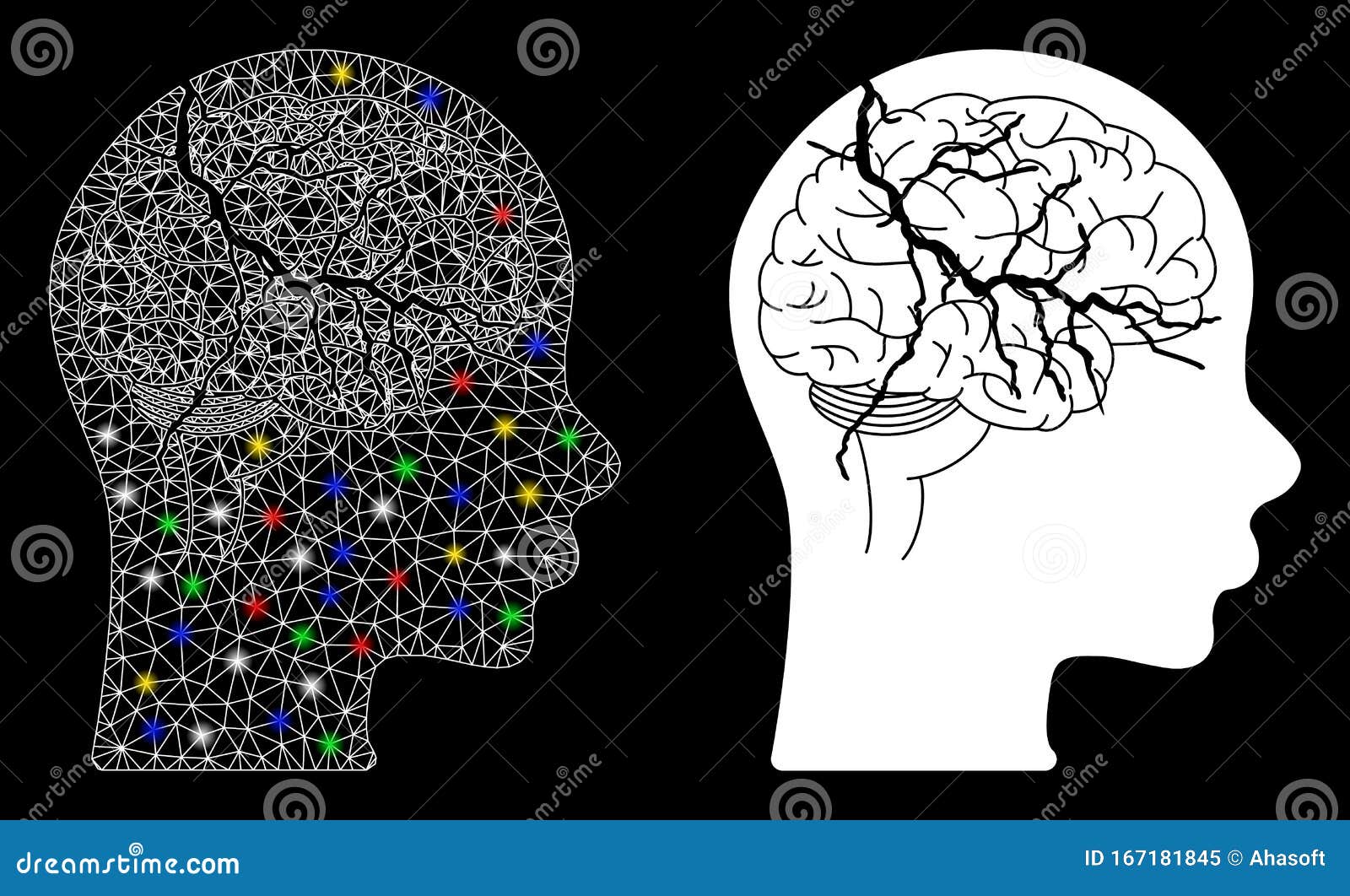 Flare Mesh 2D Brain Carcinoma Icon with Flare Spots Stock Illustration ... Flare Mesh 2D Brain Carcinoma Icon with Flare Spots Stock Illustration ...