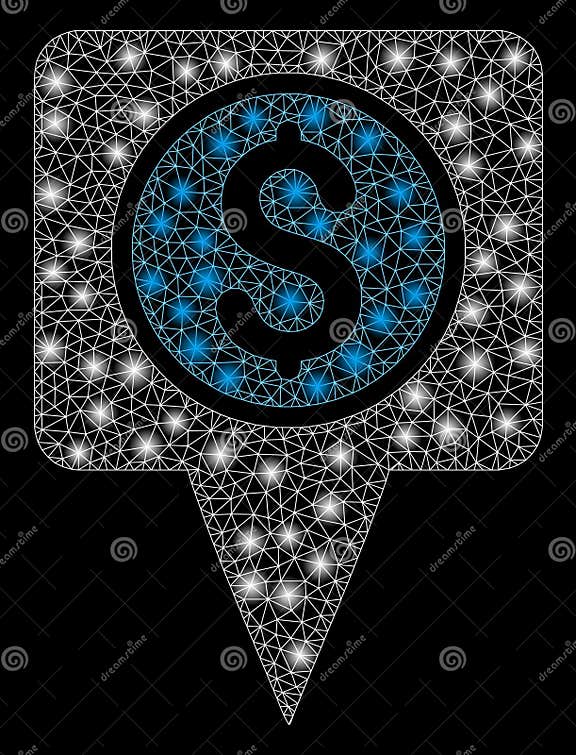 Flare Mesh 2D Money Map Marker with Flare Spots Stock Vector ... Flare Mesh 2D Money Map Marker with Flare Spots Stock Vector ...