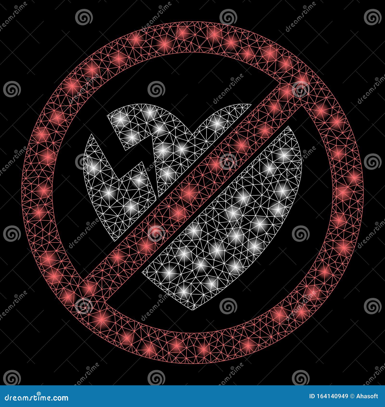 Flare Mesh 2D No Broken Heart with Flare Spots Stock Illustration ... Flare Mesh 2D No Broken Heart with Flare Spots Stock Illustration ...