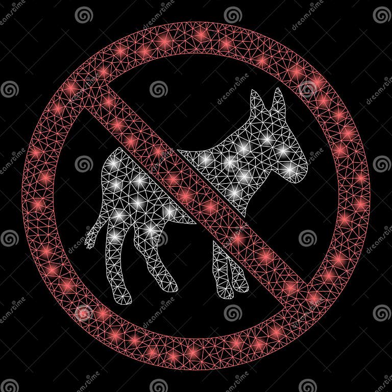 Flare Mesh 2D No Donkey with Flare Spots Stock Illustration ...