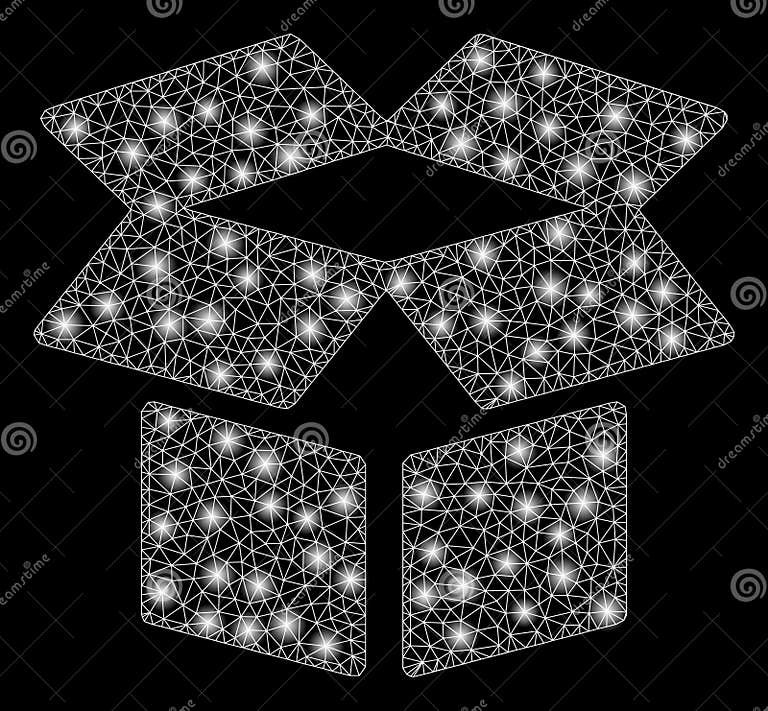 Flare Mesh 2D Open Box with Flare Spots Stock Vector - Illustration of ...