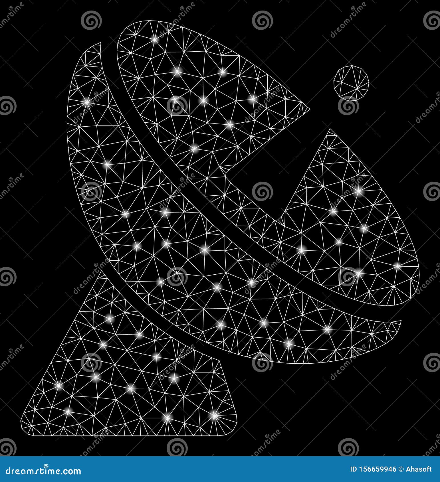 Flare Mesh 2D Radio Telescope with Flare Spots Stock Vector ... Flare Mesh 2D Radio Telescope with Flare Spots Stock Vector ...