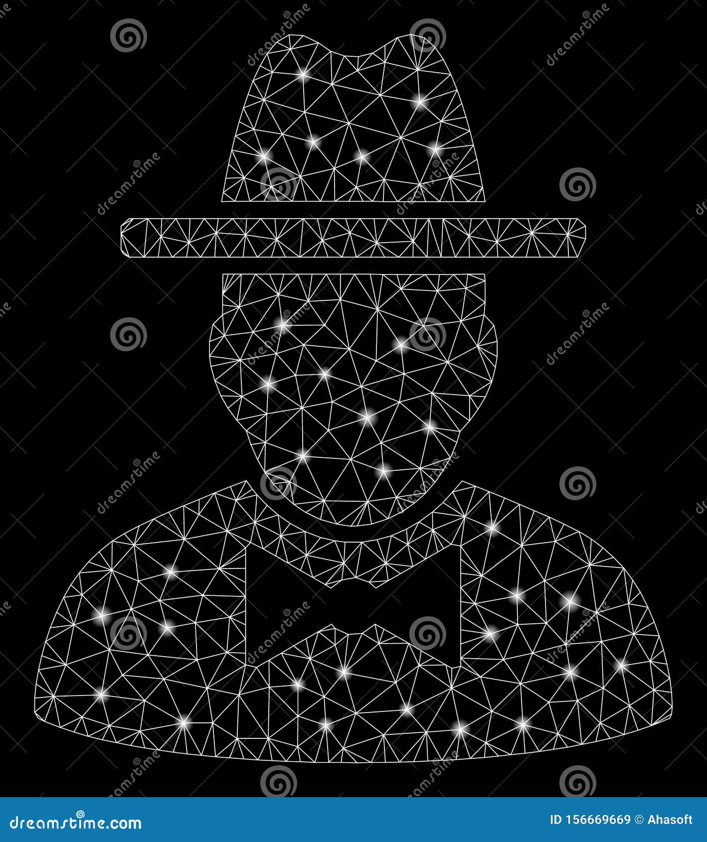 Flare Mesh 2D Spy with Flare Spots Stock Vector - Illustration of ...