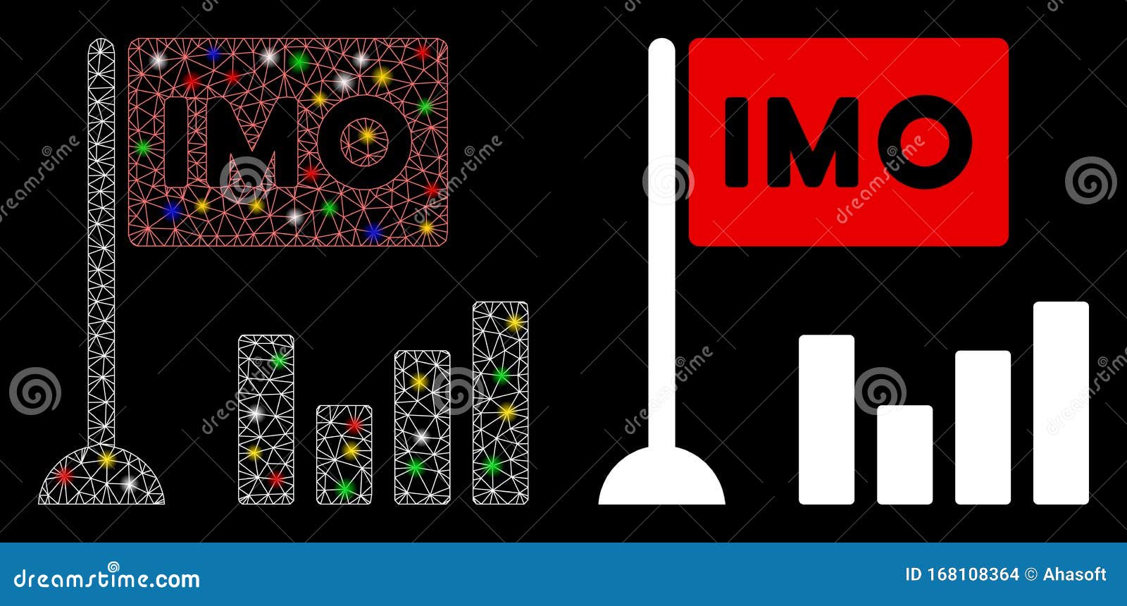Flare Mesh Carcass IMO Bar Chart Icon with Flare Spots Stock Vector ... Flare Mesh Carcass IMO Bar Chart Icon with Flare Spots Stock Vector ...