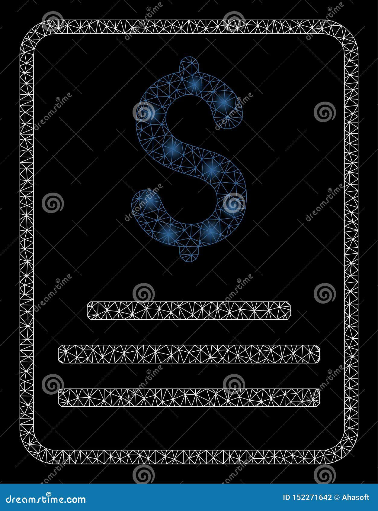 Flare Mesh Network Invoice Budget with Flare Spots Stock Vector ... Flare Mesh Network Invoice Budget with Flare Spots Stock Vector ...